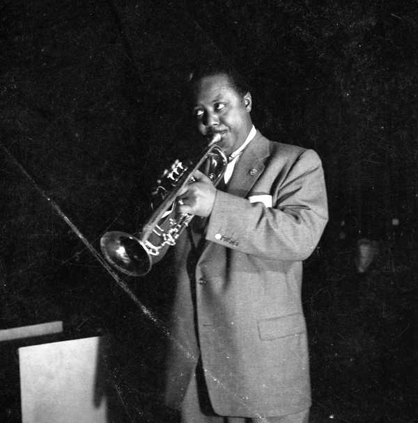 Photograph of a jazz musician, performing on a trumpet‘, Nigel ...