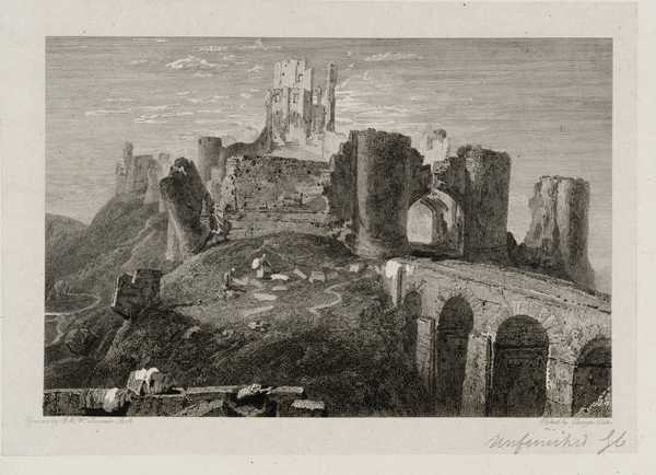 ‘Corfe Castle‘, after Joseph Mallord William Turner, 1814 | Tate