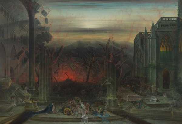 ‘The Destruction of the Temple‘, Samuel Colman (or Coleman), c.1830–40 ...