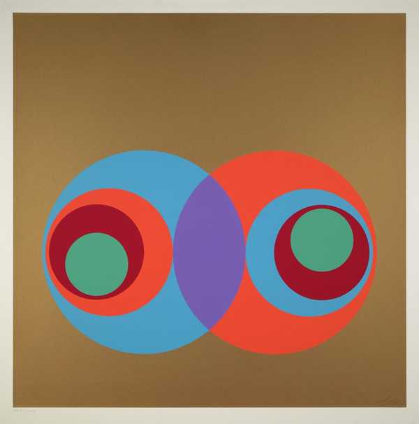 ‘Complementary with Gold‘, Herbert Bayer, 1970 | Tate