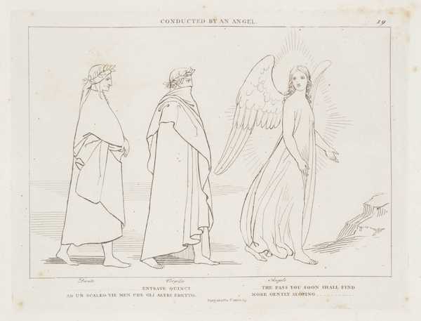 ‘Conducted by an Angel‘, after John Flaxman, 1807 | Tate