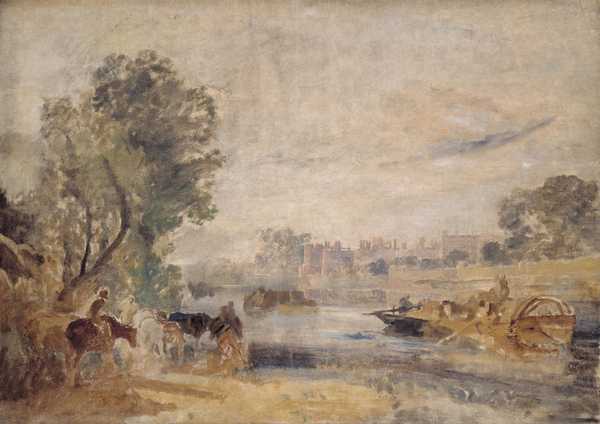 ‘Hampton Court from the Thames‘, Joseph Mallord William Turner, c.1806 ...