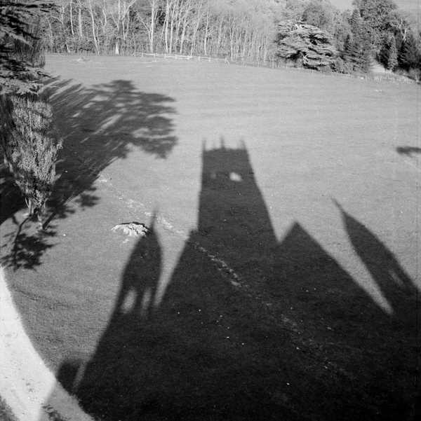 Photograph of shadow created by the Gothic Temple in Stowe ...