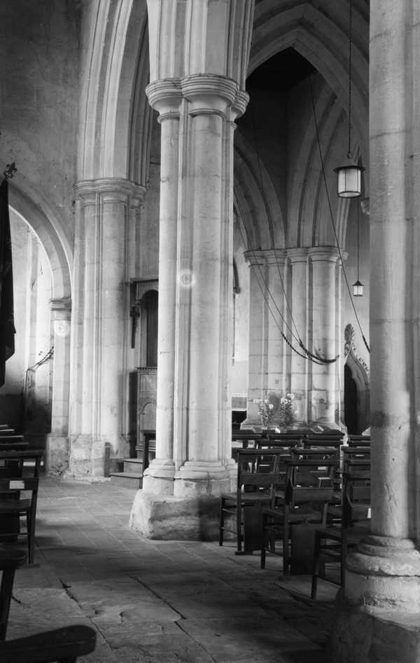 Photograph of the interior of a church in Bierton, Buckinghamshire ...