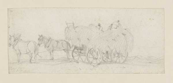 ‘A Haycart. Verso: Drawing‘, pseudo John Sell Cotman | Tate