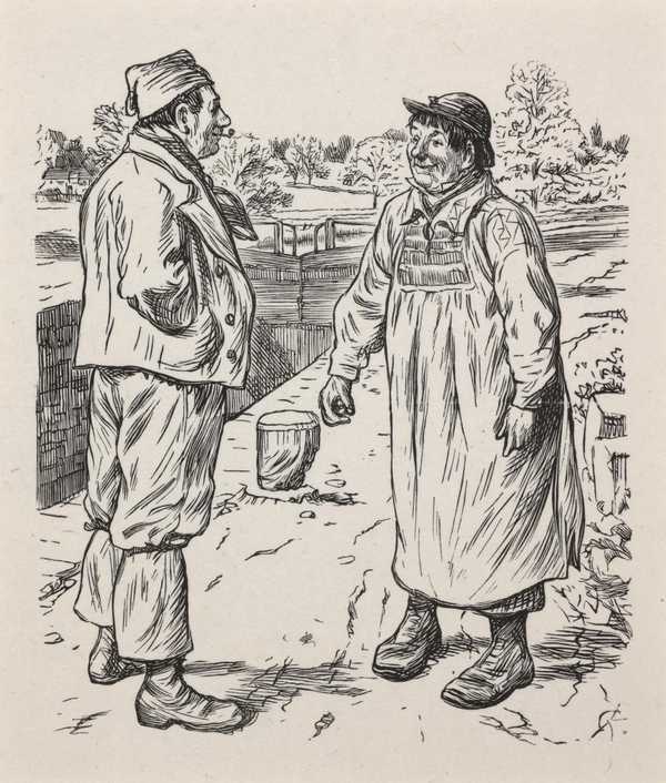 Wood engraving titled ‘Boon Companions!’‘, Charles Samuel Keene, 12 ...