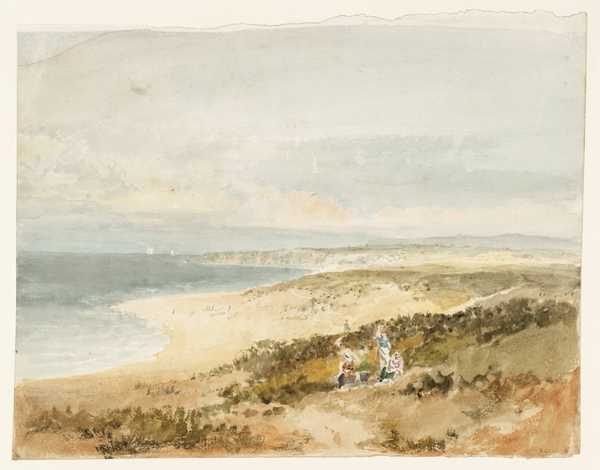 ‘A View along the ?Kent Coast‘, Joseph Mallord William Turner, c.1798 ...
