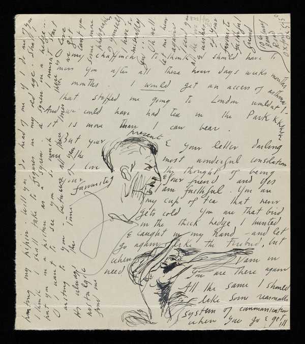 Illustrated letter from Paul Nash to Eileen Agar‘, Paul Nash, recipient ...