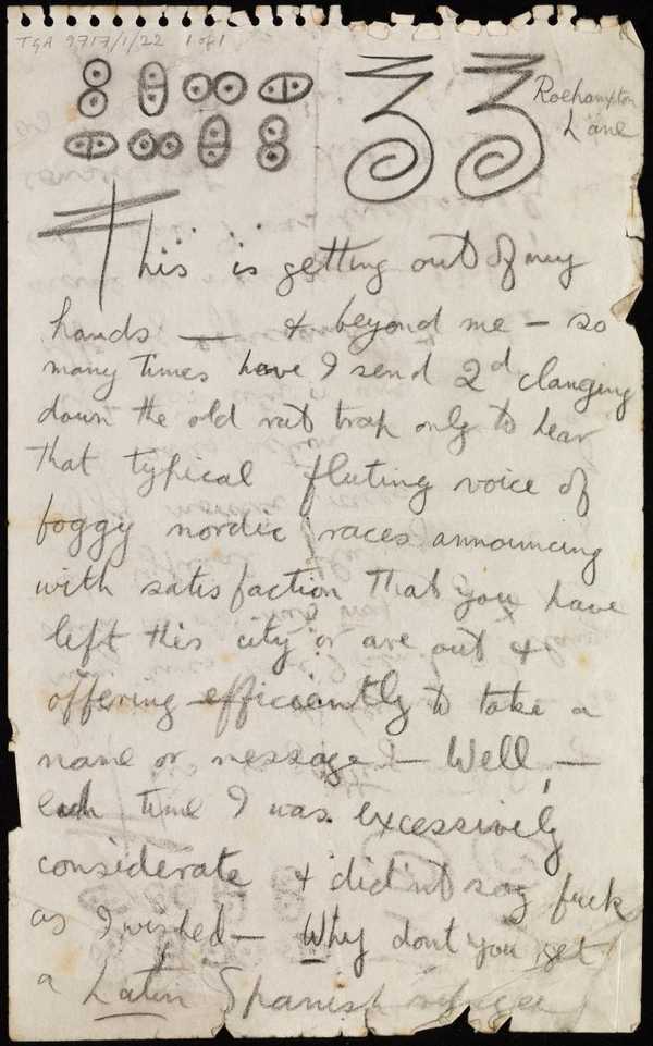 Letter from John Banting to Humphrey Spender‘, John Banting, recipient ...