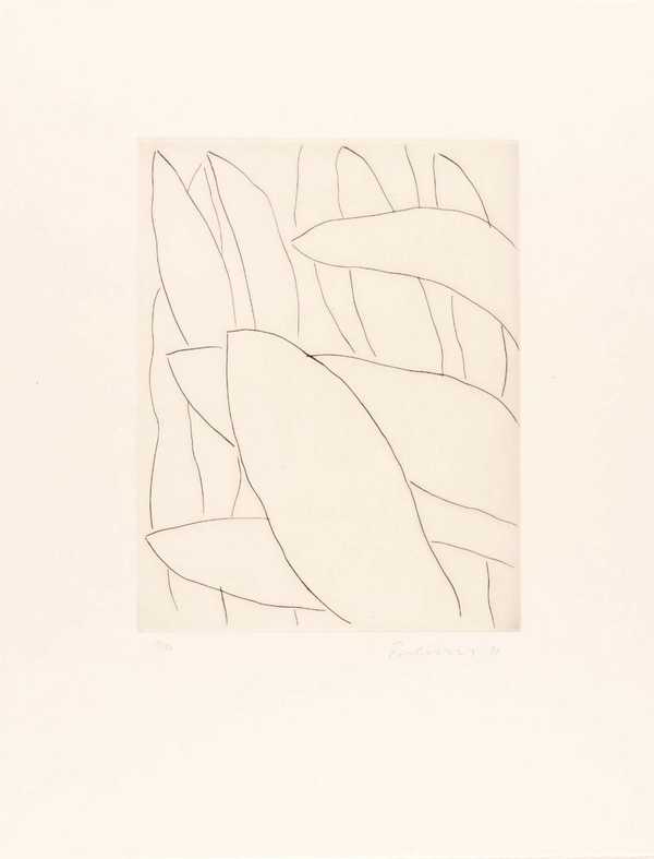 ‘Leaves - Drypoint III‘, William Turnbull, 1972 | Tate