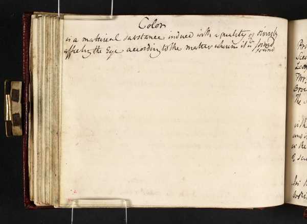 ‘Inscription by Turner: A Definition of Colour, from Giovanni Paolo ...