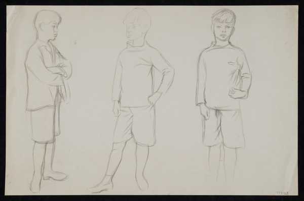 Three studies of a boy‘, Sir William Rothenstein‘, Sir William ...