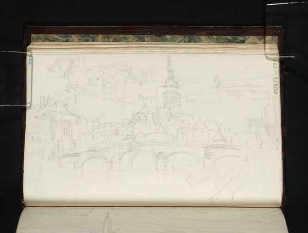 ‘Bridge, with Houses and Church‘, Joseph Mallord William Turner, 1824 ...