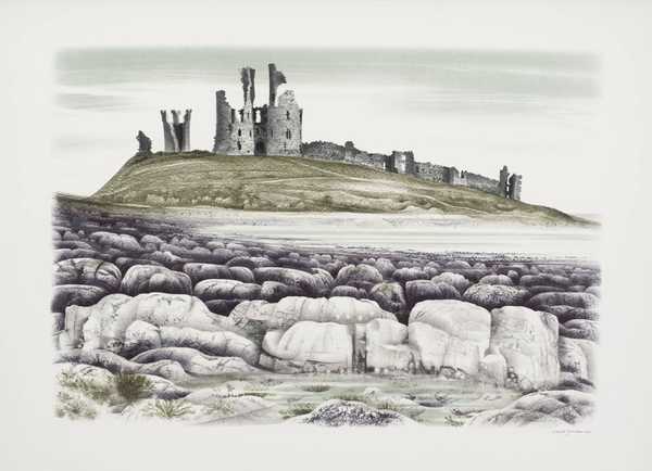‘Dunstanburgh Castle‘, David Gentleman, 1973 | Tate