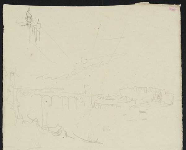 ‘Bridge, Etc.‘, Joseph Mallord William Turner, c.1830–41 | Tate