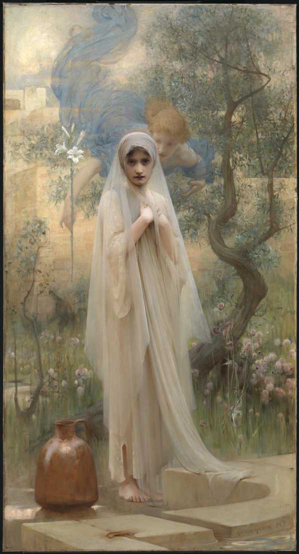 ‘The Annunciation‘, Arthur Hacker, 1892 | Tate