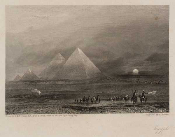 ‘Egypt, the Pyramids of Ghizeh‘, after Joseph Mallord William Turner ...