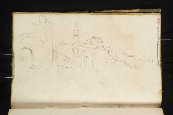 ‘Town on Mountain-Side‘, Joseph Mallord William Turner, 1828 | Tate