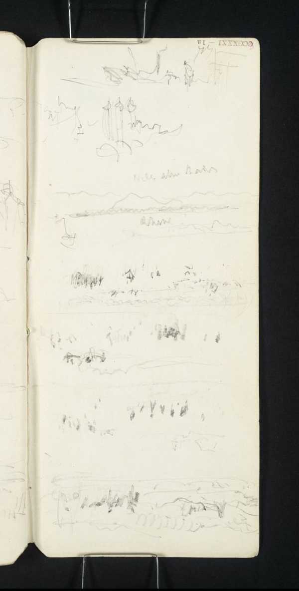 ‘Sketches; One of the Hills above Baden, and Another of the Rhine ...