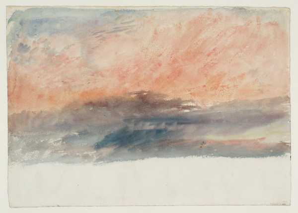 ‘Clouds at Sunset‘, Joseph Mallord William Turner, c.1823–30 | Tate
