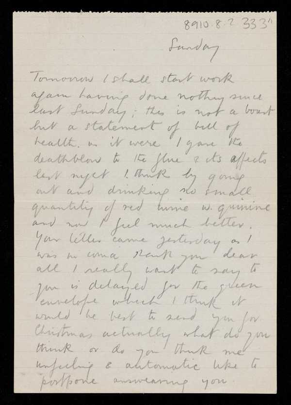 Letter from John Nash to Christine Nash‘, John Nash, recipient ...