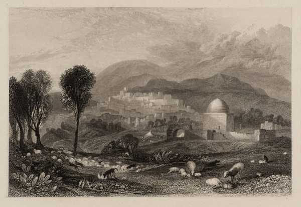 ‘Ramah and Rachel’s Tomb‘, after Joseph Mallord William Turner, 1836 | Tate