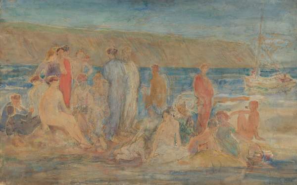 ‘The Bathers‘, Dame Ethel Walker, c.1910–20 | Tate