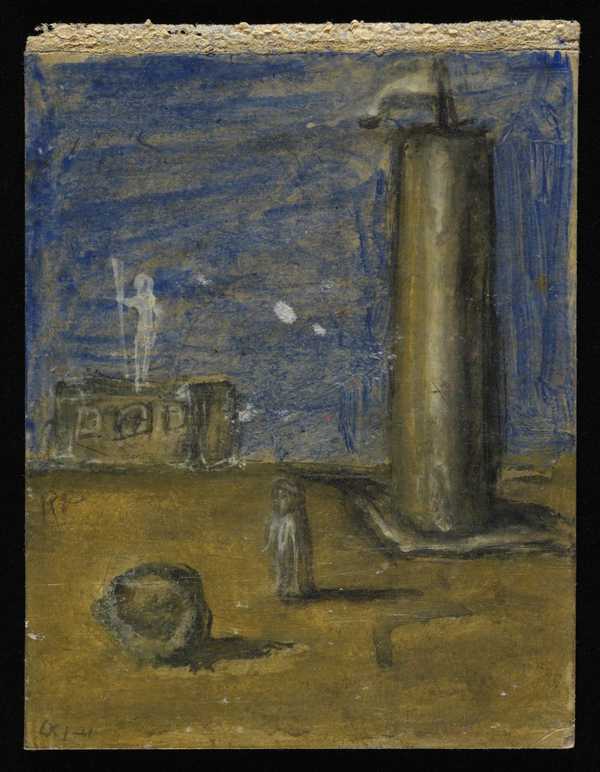 Study of figure in a landscape by Cecil Collins‘, Cecil Collins‘, Cecil ...