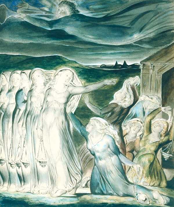 ‘The Parable of the Wise and Foolish Virgins‘, after William Blake | Tate