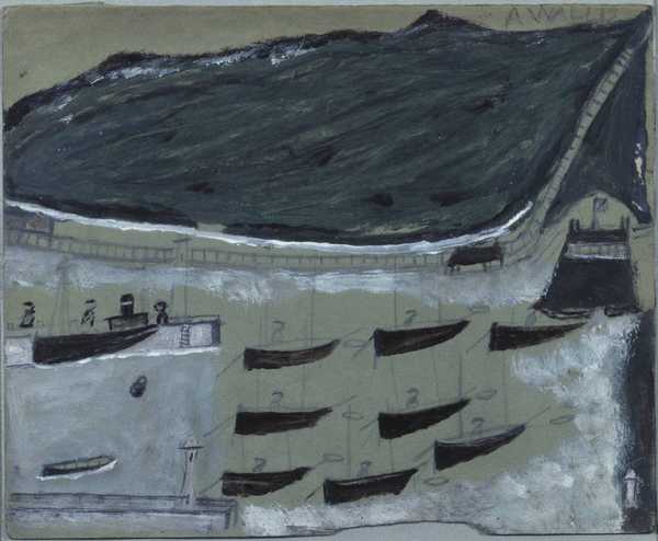‘Boats at Rest in Mount’s Bay‘, Alfred Wallis | Tate