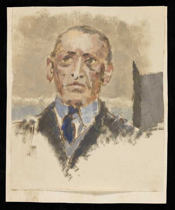 Portrait of an unknown man‘, Ithell Colquhoun, [c.1927–30]‘, Ithell ...