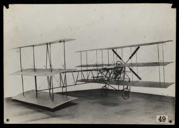 Photographic panel showing Cat No 49 - ‘Roe triplane’‘, Nigel Henderson ...