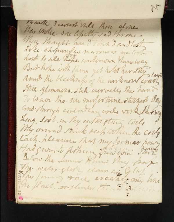 ‘Inscription by Turner: Draft of Poetry‘, Joseph Mallord William Turner ...