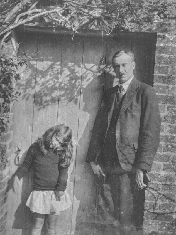 Black and white negative of Judith Stephen and Saxon Sydney-Turner in ...