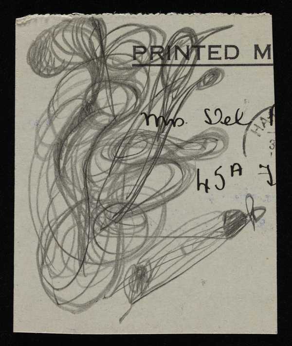 Small doodle on scrap paper‘, Ithell Colquhoun, [c.1971]‘, Ithell ...