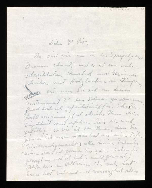 Letter to Elias Canetti‘, recipient: Elias Canetti, [7 February 1958 ...