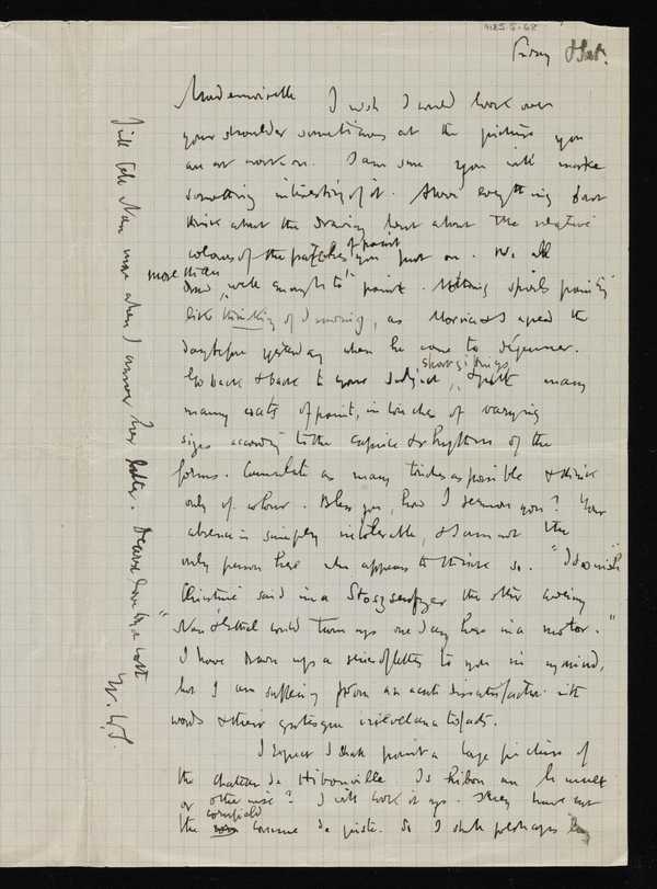 Letter from Walter Sickert to Ethel Sands‘, Walter Richard Sickert ...
