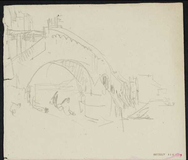 ‘A Bridge‘, Joseph Mallord William Turner, c.1830–41 | Tate