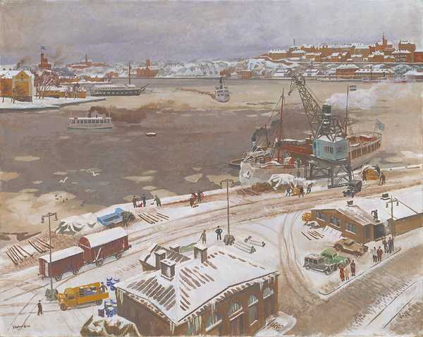 ‘Stockholm in Winter‘, Stephen Bone, 1928 | Tate