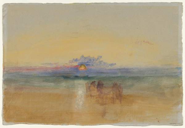 ‘Sunset, ?over the Lagoon near Venice‘, Joseph Mallord William Turner ...
