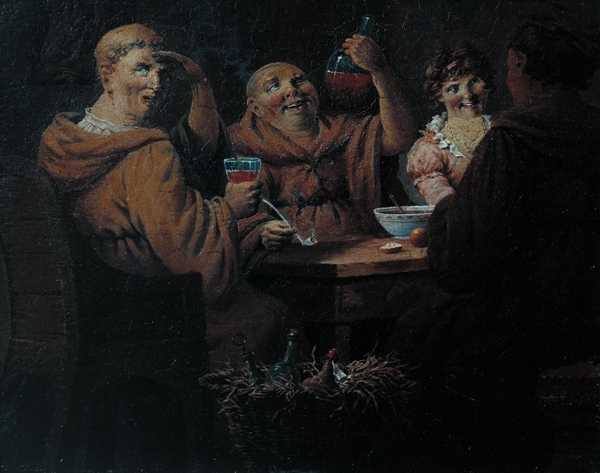 ‘Monks Merrymaking‘, John Cranch, c.1804 | Tate