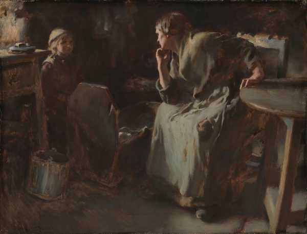 ‘Hush!‘, Frank Holl, 1877 | Tate