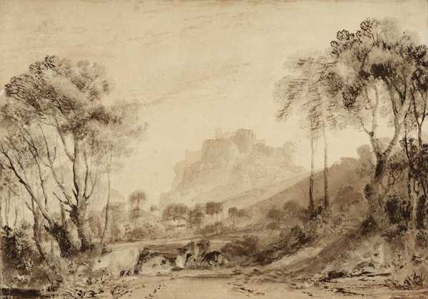 ‘The Castle above the Meadows‘, Joseph Mallord William Turner, c.1806 ...