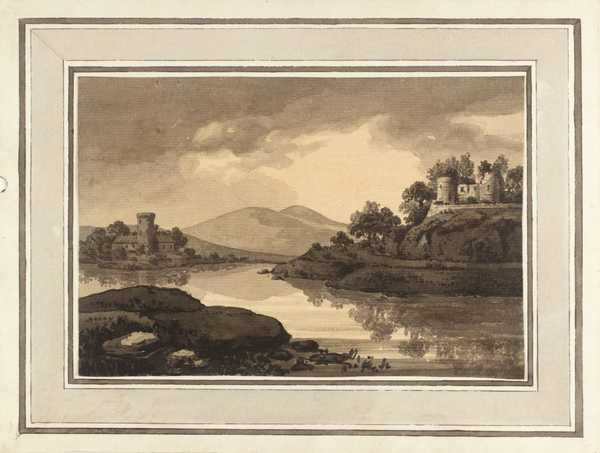 ‘Landscape Composition‘, Alexander Cozens and a pupil | Tate