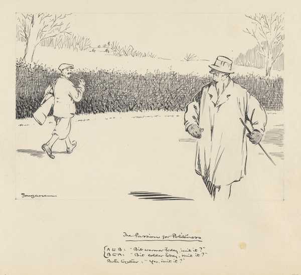 Cartoon for Punch captioned ‘The Passion for Politeness’‘, Fougasse, [c ...