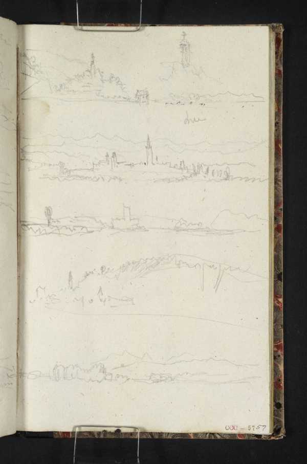 ‘Mautausen from Upstream; The Stadtturm of Enns; Enns from the Danube ...