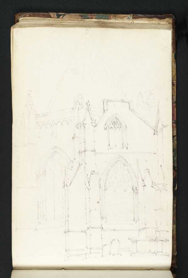 ‘Southwell Minster: Part of the Exterior of the Chapter House‘, Joseph ...
