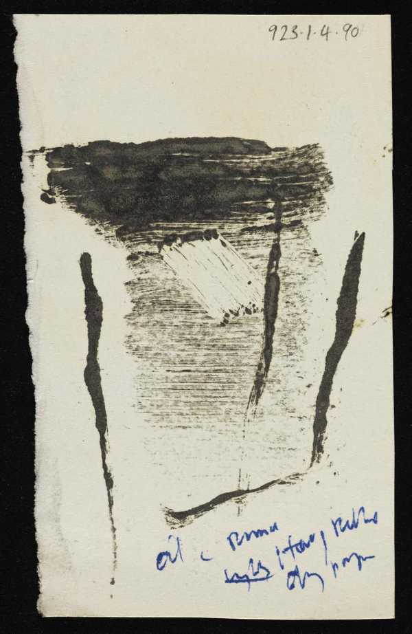 Printmaking experiment‘, Cecil Collins‘, Cecil Collins – Tate Archive ...