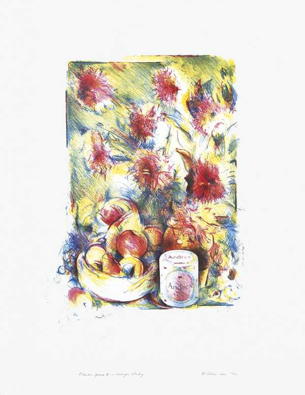 ‘Flower-piece B - crayon study‘, Richard Hamilton, 1975 | Tate