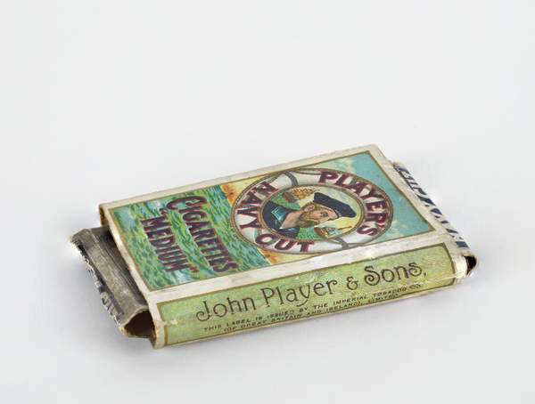 Players Navy Cut Cigarettes packet, depicted in the painting ‘Beach ...